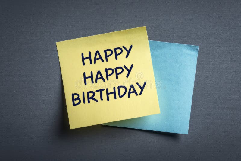 941 Happy Birthday Note Idea Stock Photos - Free & Royalty-Free Stock ...