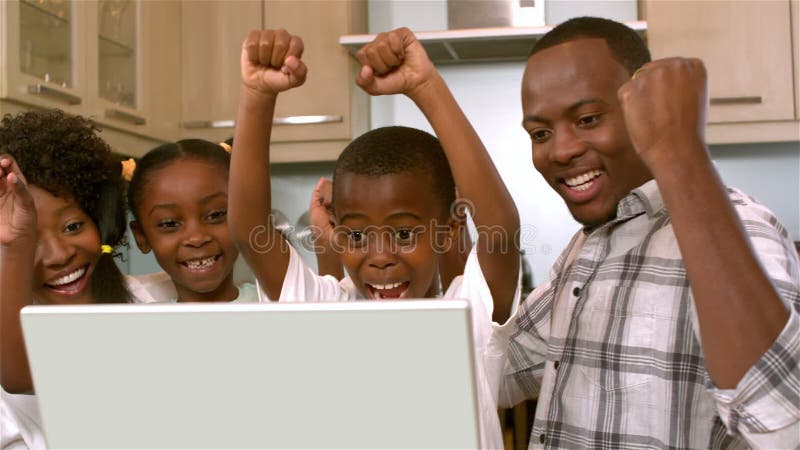 Black Family, Face and Happy with Parents and Children at Home, Love ...