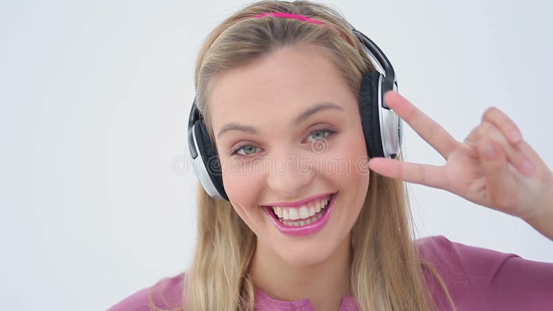 Happy Blonde Dials A Number And Talks On The Smartphone In The Car