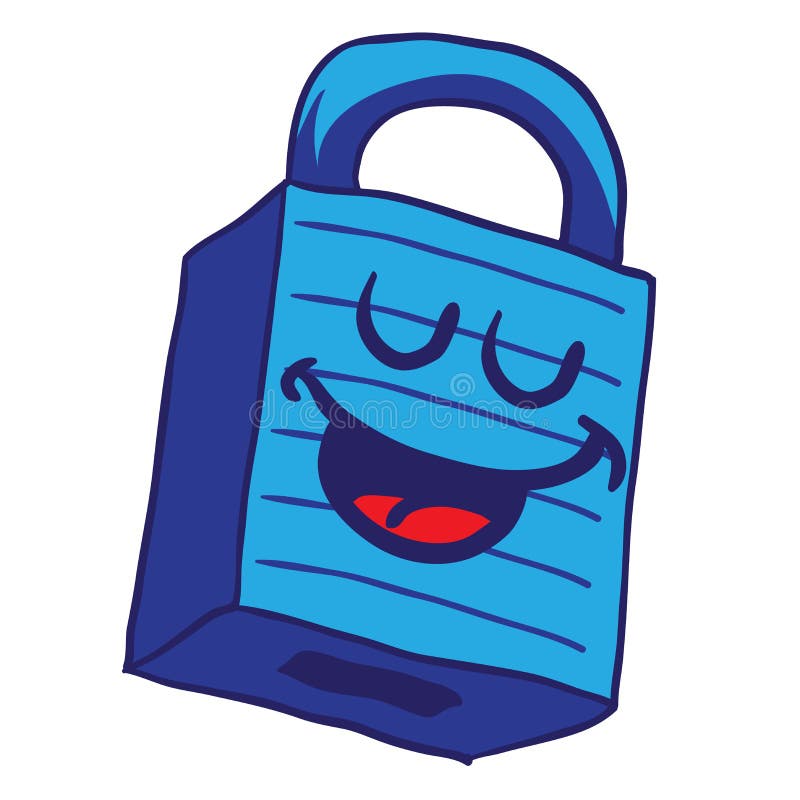 Happy blue lock stock illustration. Illustration of lock - 108871603