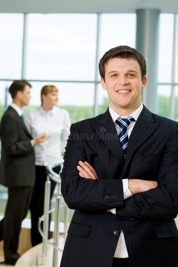 Happy businessman stock photo. Image of businessman, executives - 6972358