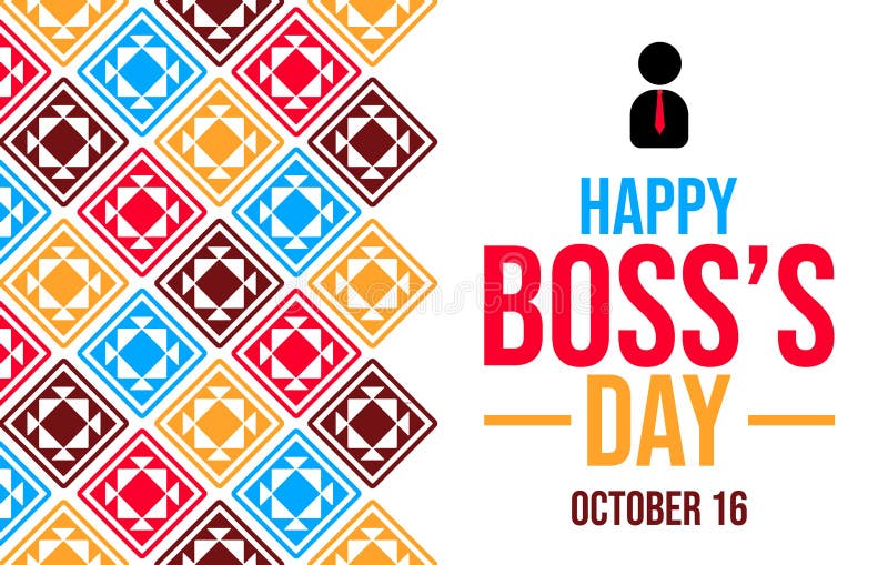 October 16 is Observed As Happy Boss S Day. Happy Boss S Day Banner ...