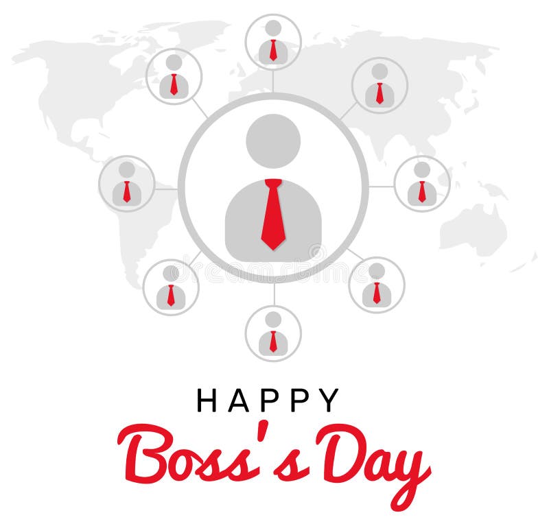 Happy Boss S Day Wallpaper with Shapes and Typography on the Side Stock ...