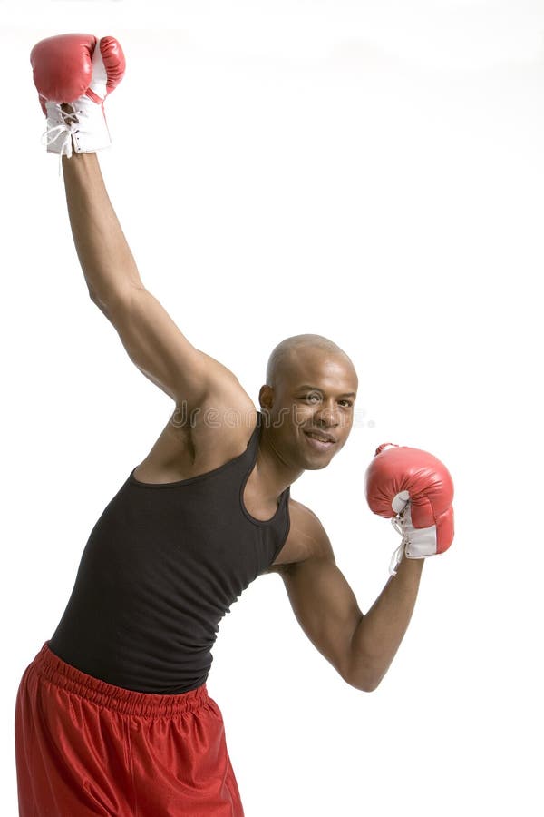 Happy boxer stock photo. Image of shorts, shaved, black - 619994