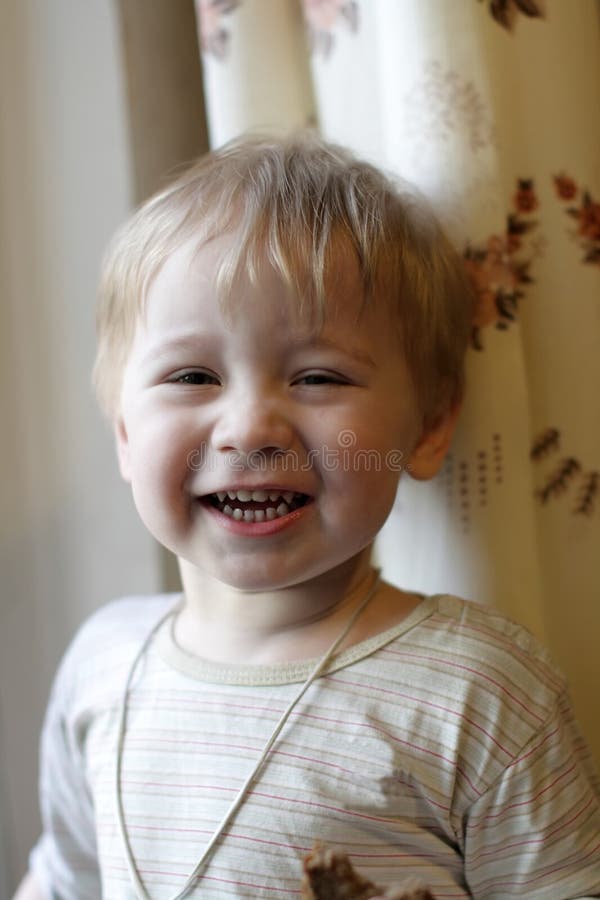 Happy boy stock image. Image of childhood, innocence - 12432639