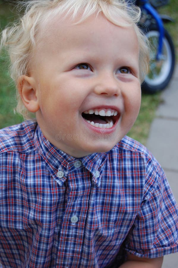 Happy Boy stock photo. Image of laughing, young, time - 22822514