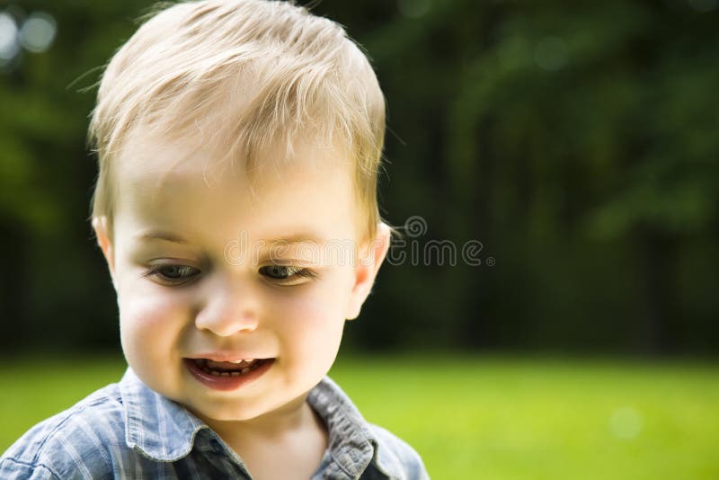 Happy Boy stock image. Image of people, enjoyment, meadow - 5527181