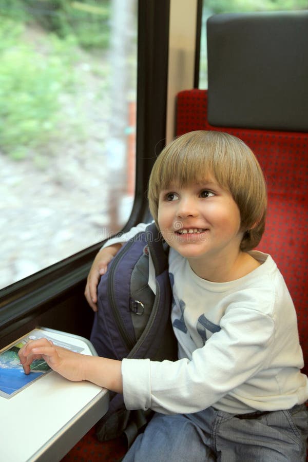 Boy on train stock photo. Image of excite, relax, passenger - 80036
