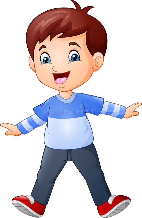Happy School Boy Cartoon
