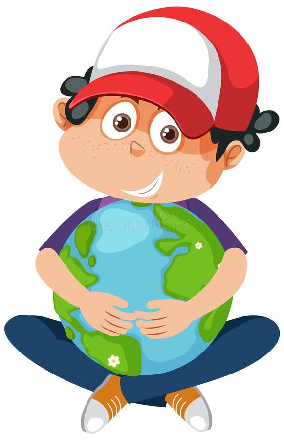 Child Hugging World Stock Illustrations – 275 Child Hugging World Stock ...