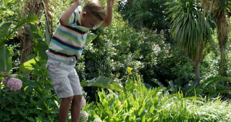 Boy Jumping a High Ramp with a Mountain Bike. Front View Stock Video ...