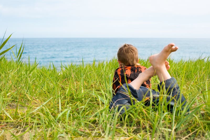 Child Explorer at the Beach Stock Photo - Image of discovery ...