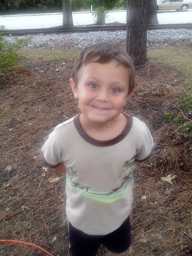 A happy boy in nature editorial photo. Image of playing - 46857496