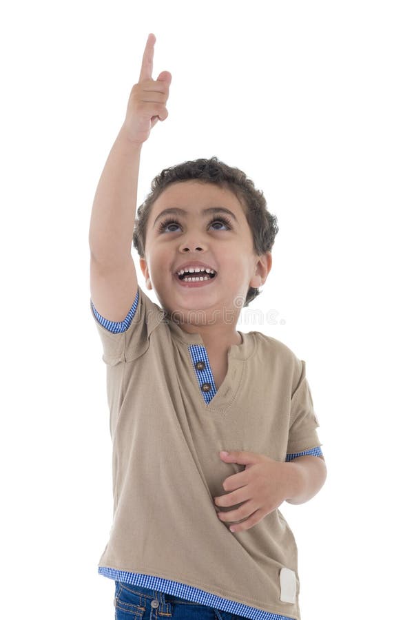Hands Up Happy Boy stock image. Image of cheerful, child - 43231471