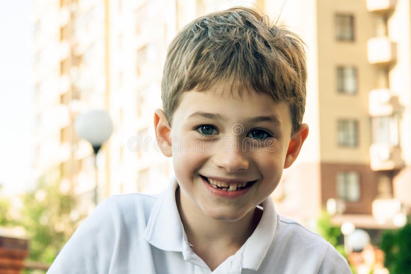Portrait of happy boy stock image. Image of happy, laugh - 27360419