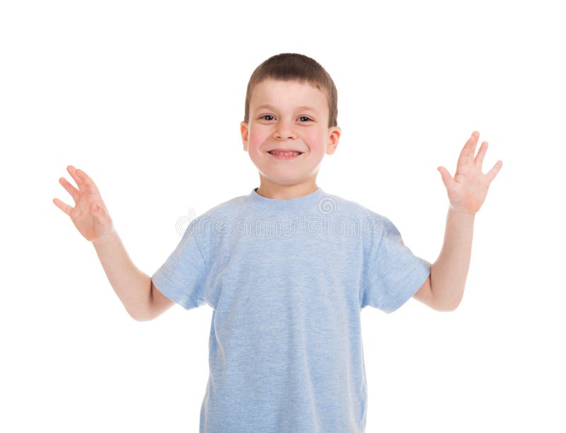 Happy boy portrait stock image. Image of friendly, emotion - 34454165