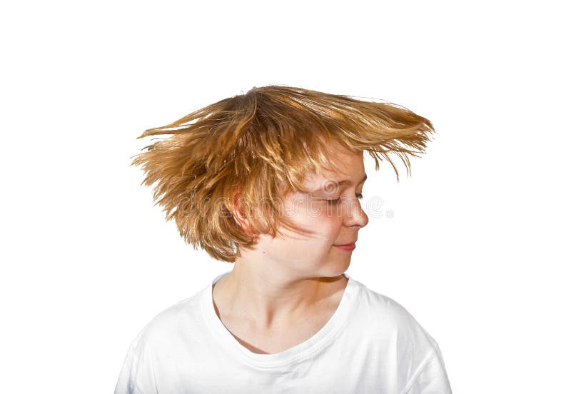 Happy Boy Shaking His Hair Stock Photos - Free & Royalty-Free Stock ...