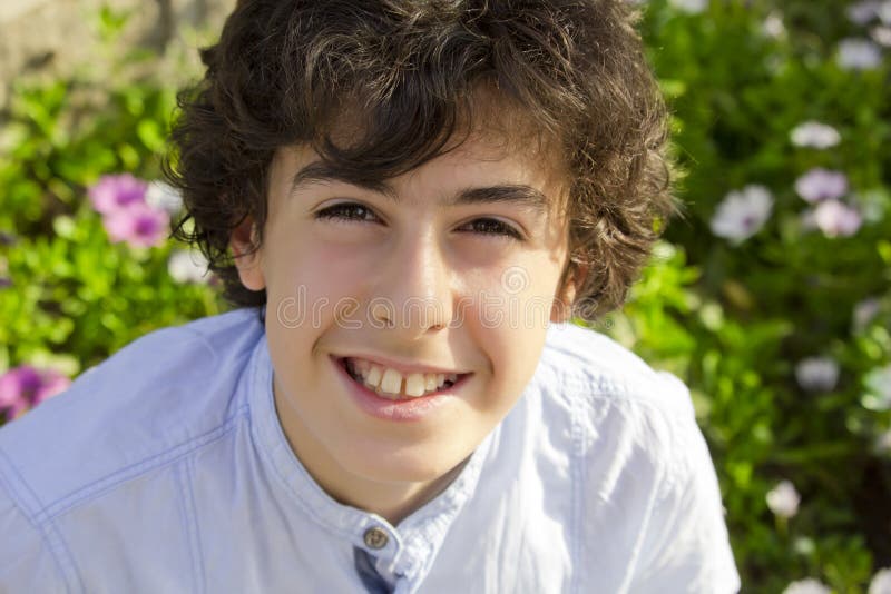 Happy boy is smiling stock image. Image of bali, teenagers - 69526147