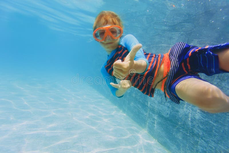 Happy Boy Swim Underwater with Thumbs Up Stock Image - Image of sport ... Happy Boy Swim Underwater with Thumbs Up Stock Image - Image of sport ...