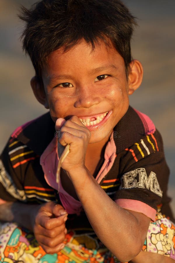 Happy Boy with Tooth Gap, Myanmar Editorial Photo - Image of myanmar ...