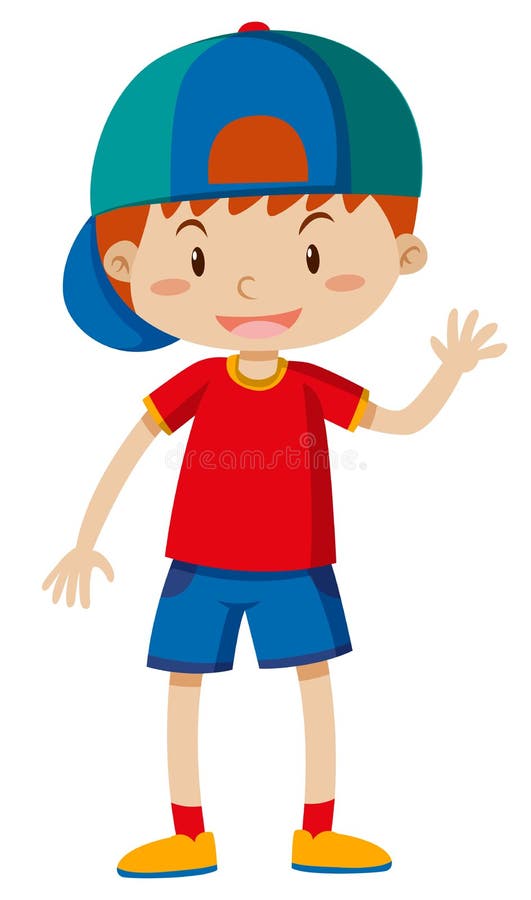 Child Waving Hello Clipart