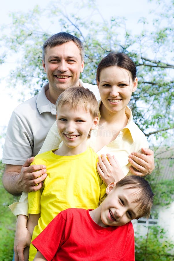 Happy family at autumn stock photo. Image of father, caucasian - 26022932