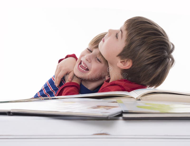 Boys Learning Together, Education Concept Stock Photo - Image of child ...