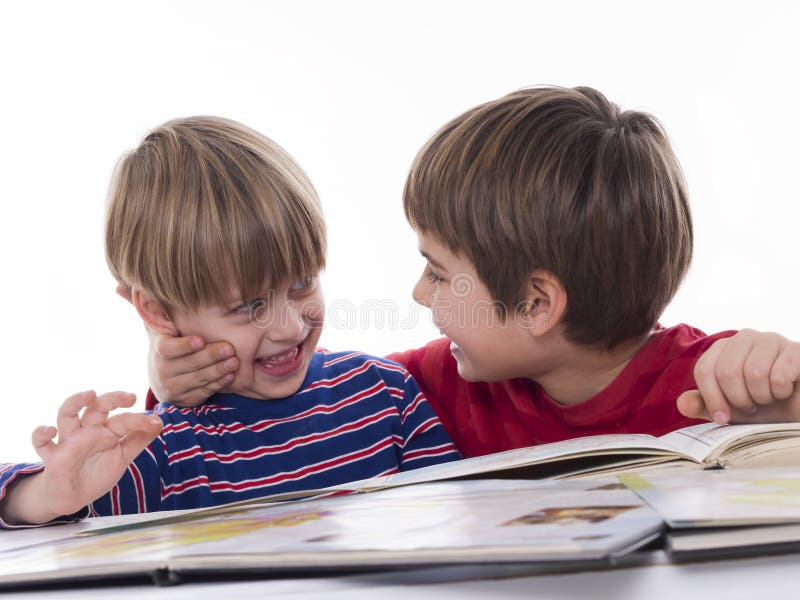 Boys Learning Together, Education Concept Stock Photo - Image of child ...