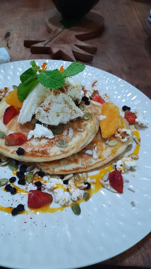 Happy breakfast at Bali stock photo. Image of happy - 220332752