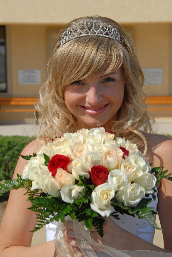 Happy Bride stock image. Image of model, beautiful, married - 10205631