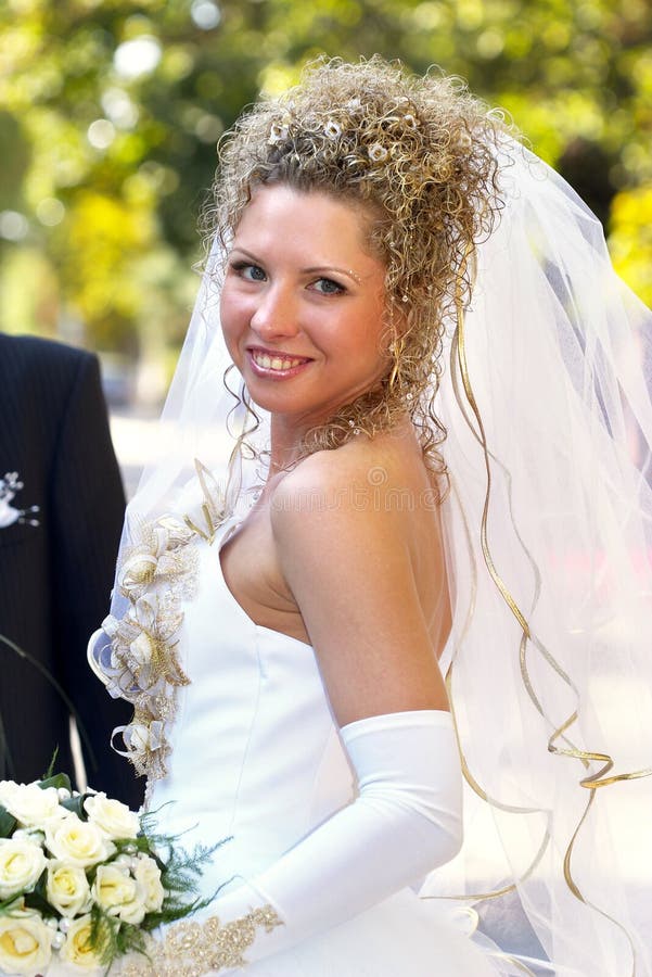 Happy bride stock image. Image of love, bride, together - 10396227