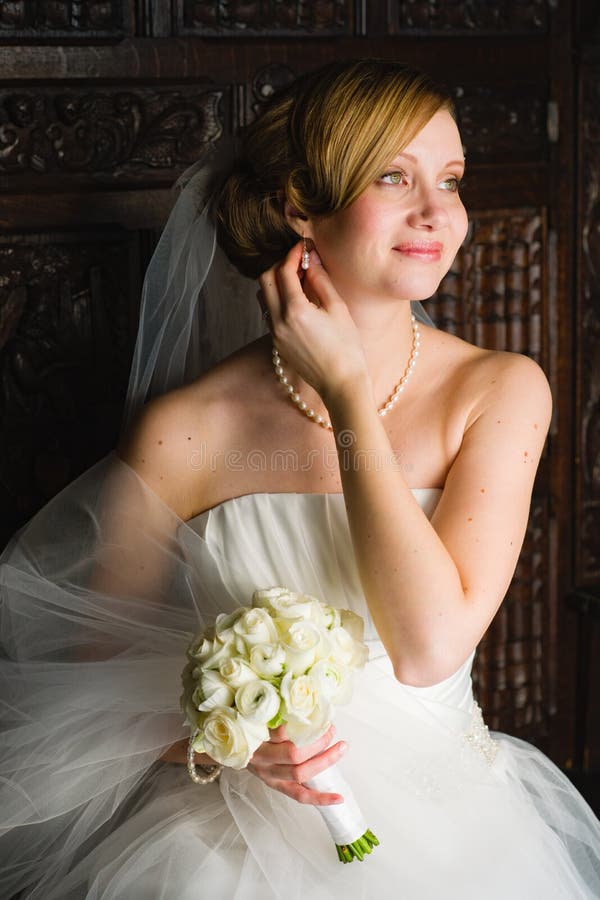 Happy bride stock photo. Image of gown, happy, face, newlywed - 28939052