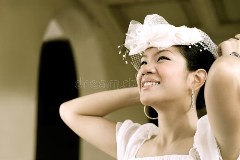 Happy bride stock image. Image of fiance, bride, happy - 6095959