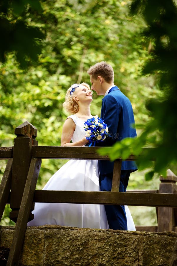 Happy Bride and Groom on Their Wedding Stock Photo - Image of bride ...