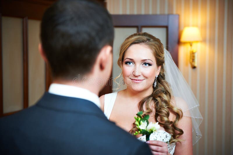 Happy bride and groom stock image. Image of woman, beloved - 30501005