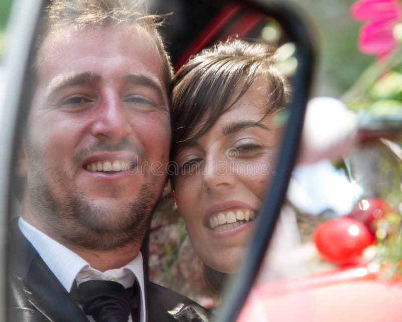 Happy bride and groom stock image. Image of groom, couple - 33216063