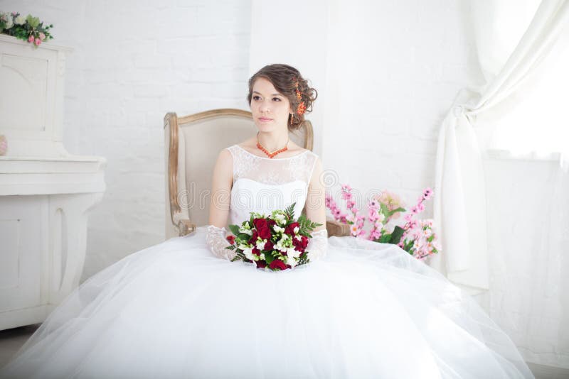 Happy bride stock image. Image of bride, happiness, beautiful - 49185865