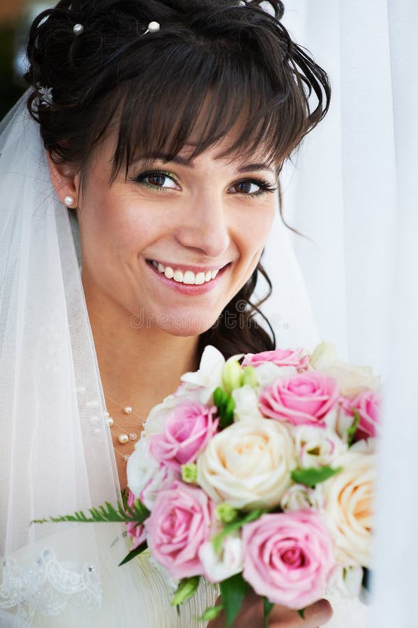 The Happy Bride stock photo. Image of bond, betrothing - 378588