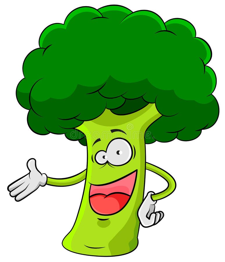 Happy broccoli stock vector. Illustration of health, gesture - 27904920