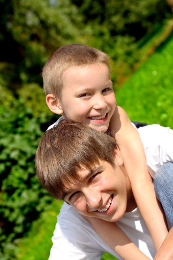 Two Brothers - Best Friends Stock Image - Image of family, five: 14308301
