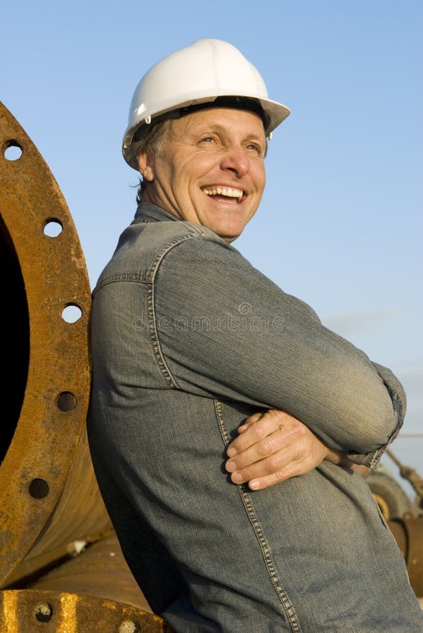 Happy builder stock photo. Image of project, macho, friendly - 8804656