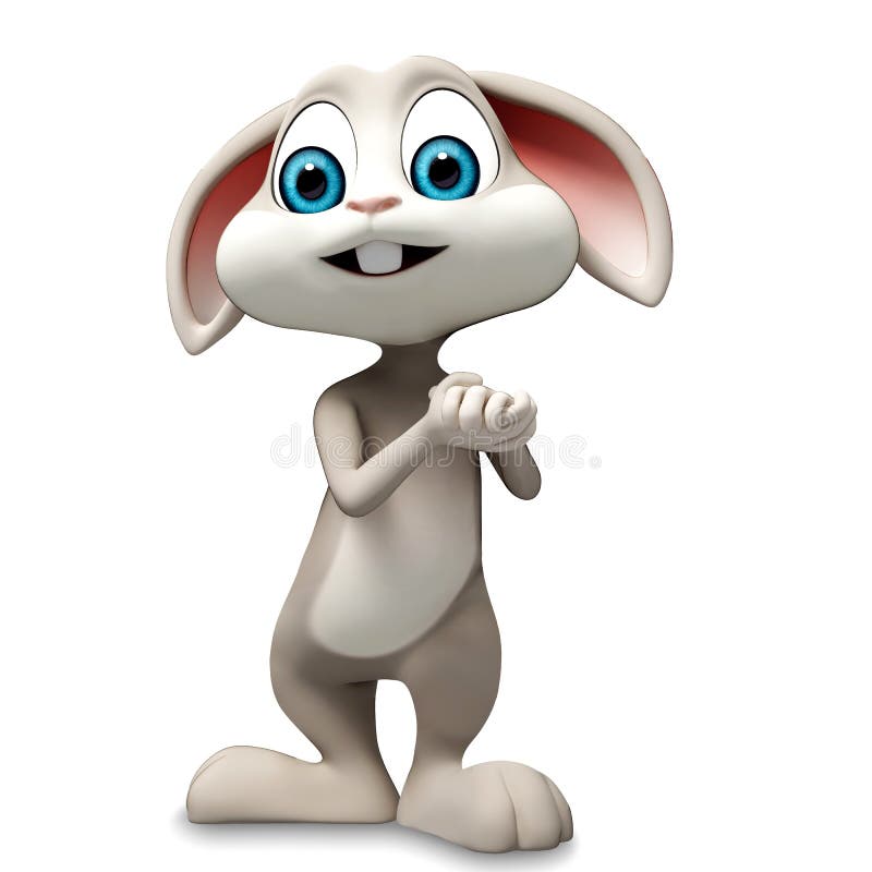 Happy Smart Bunny Smiling Stock Illustrations – 254 Happy Smart Bunny ...