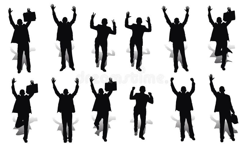 Jubilation people stock vector. Illustration of satisfied - 10760973