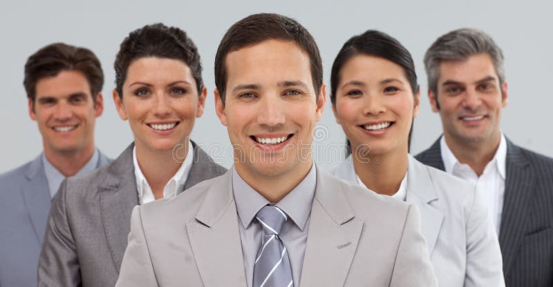 Happy Business Group Showing Diversity Stock Photo - Image of ...