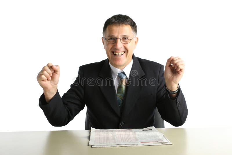 Happy business man stock photo. Image of shirt, businessman - 39653422