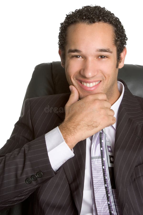 Smiling Thinking Man stock image. Image of young, portrait - 7417715