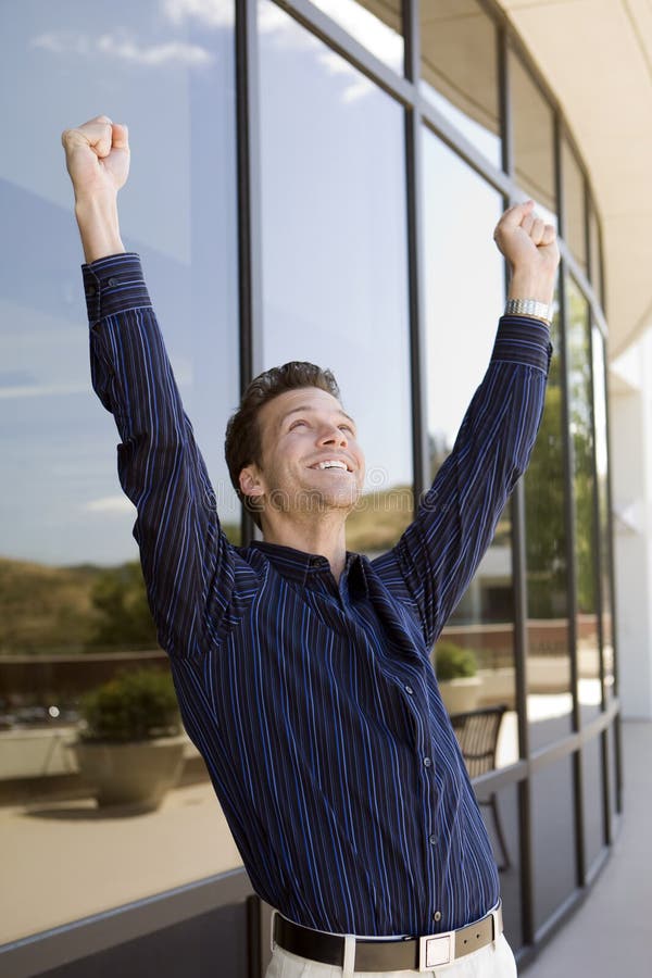 Happy business man stock image. Image of corporate, friendly - 9608369