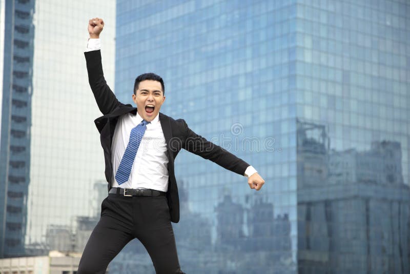 Jumping business man stock image. Image of graph, concept - 24162633