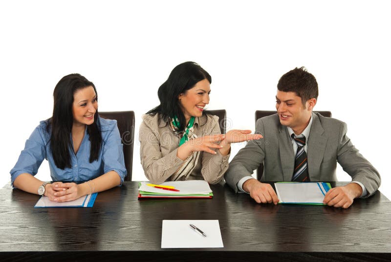 Happy Business People Communication Stock Image - Image of hold ...