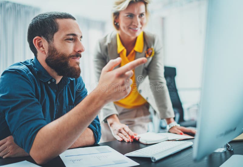 Happy Business People Meeting Concept.Blurred Background. Horizontal ... Happy Business People Meeting Concept.Blurred Background. Horizontal ...